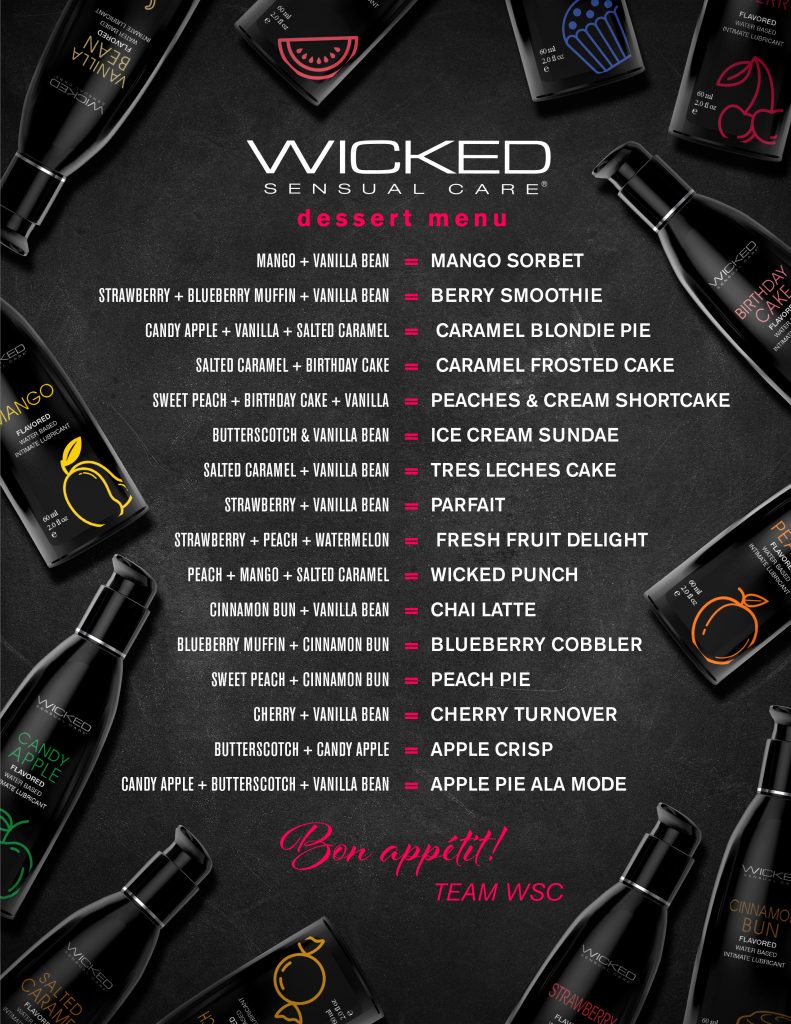 All Adult Network | Wicked Sensual Care Announces New Dessert Menu